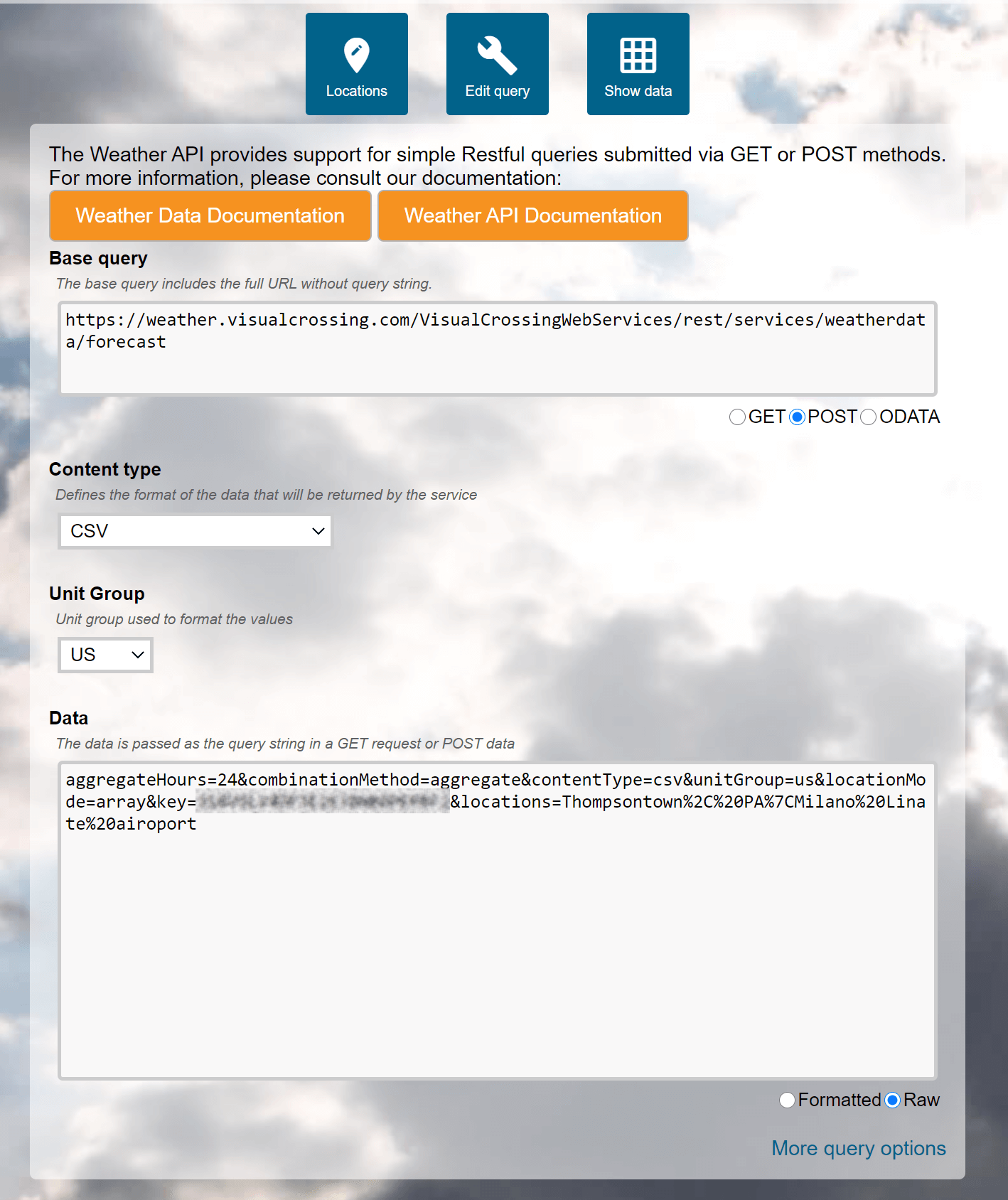 How to use cURL to fetch bulk weather data | Visual Crossing