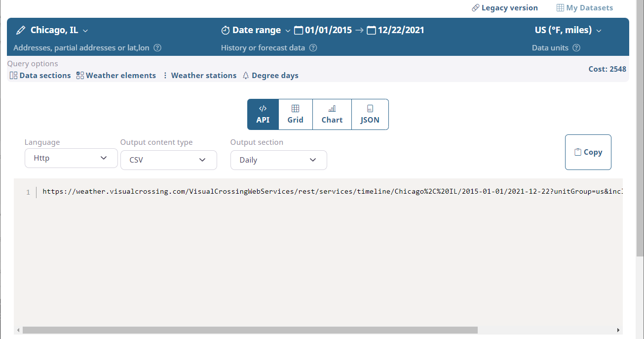 How can I load historical weather data into Google Sheets? | Visual ...