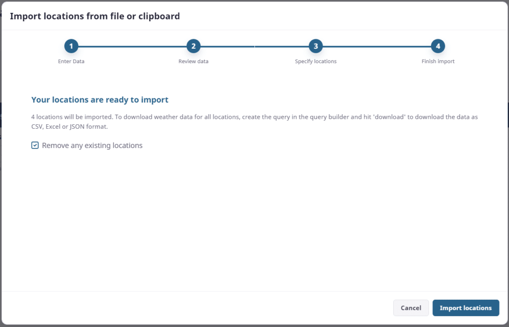 How to download weather data for multiple locations | Visual Crossing