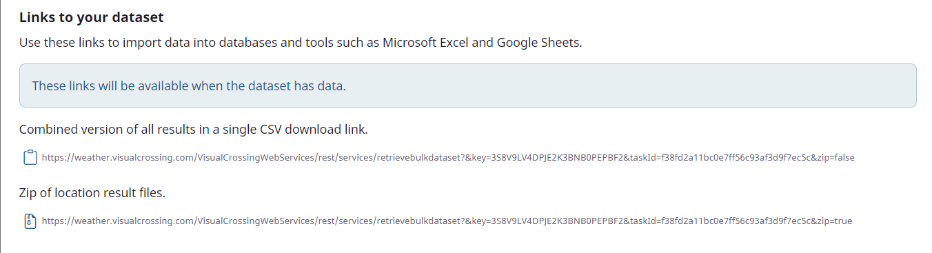 How to schedule weather data queries | Visual Crossing
