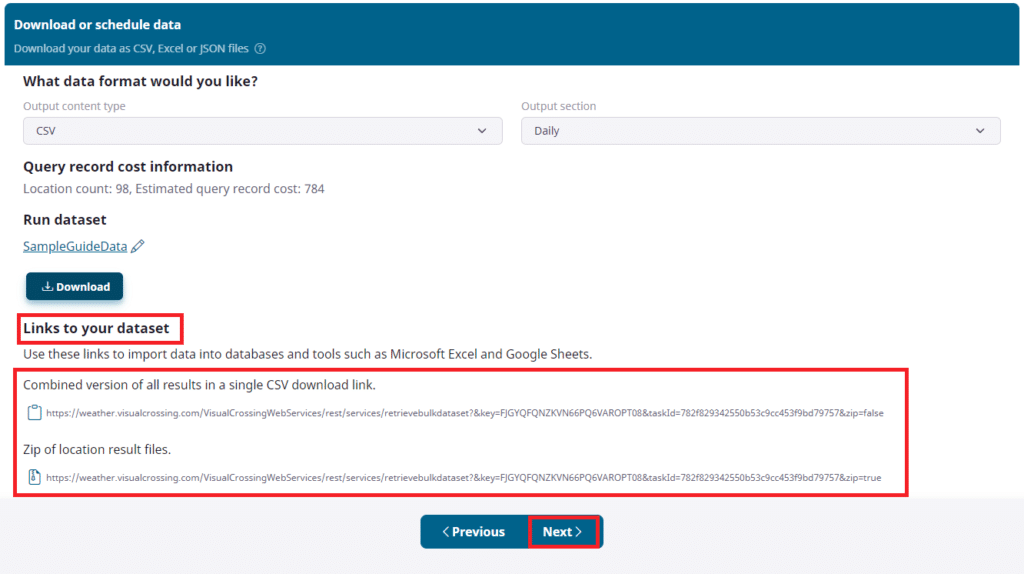 Tutorial: How to Build a Weather Dataset for Download, Bulk Import or ...
