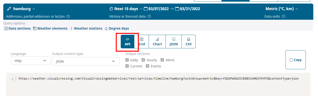 How can I load historical weather data using Google Apps Script ...