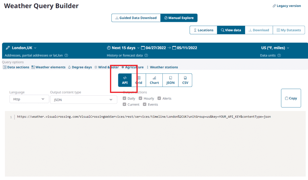 How can I load weather forecast data into Microsoft Power BI? | Visual ...