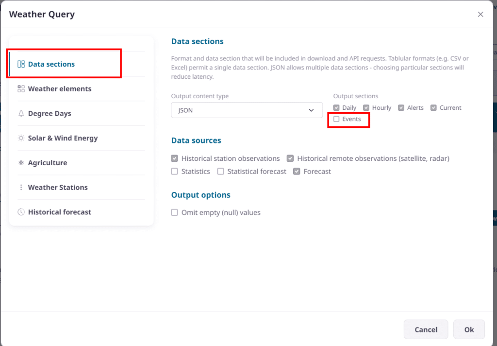 How to retrieve hail, tornado, wind damage and earthquake events in the ...