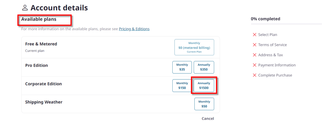 How to manage Visual Crossing Weather Data Subscriptions | Visual Crossing