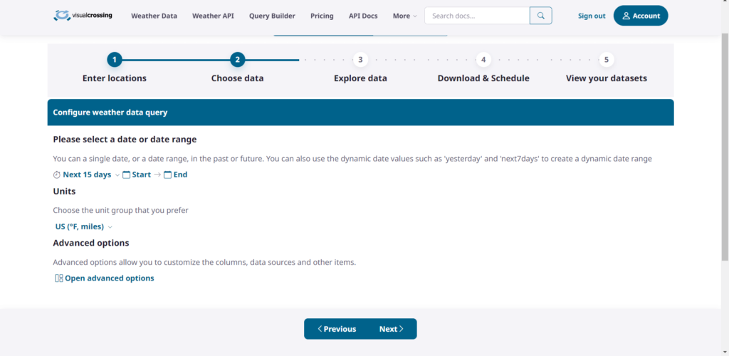 Adding And Removing Elements From Your Weather Query Visual Crossing